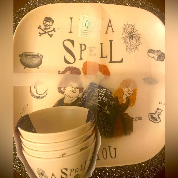 Hocus Pocus | Other | Hocus Pocus Eco Friendly Bamboo 4 Plate 4 Bowl ...